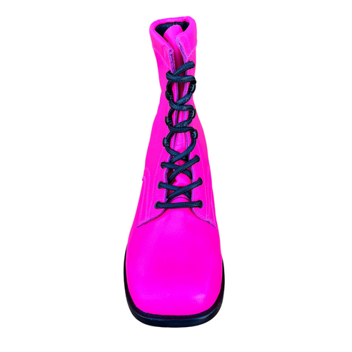 Women’s Pink Lace-Up Boots – Full Potential Goat Tying